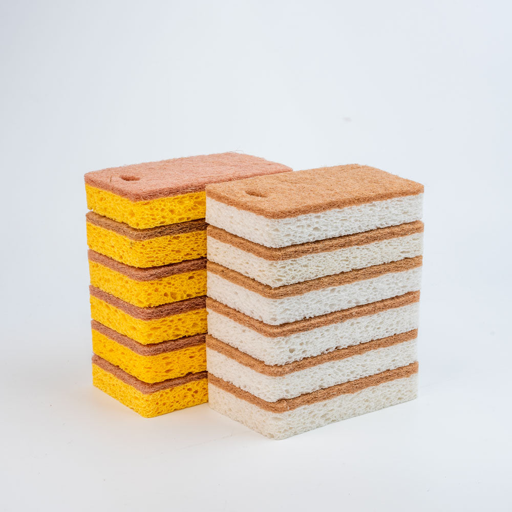 Coconut and Cellulose Biodegradable Dish Scrubber Sponge – GreenWave Ent.