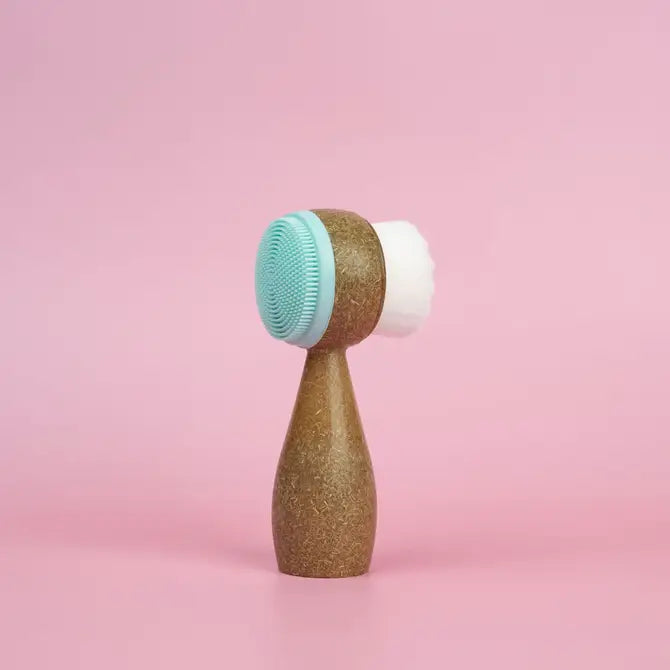 2-Sided Soft Bristles Face Cleansing Brush – GreenWave Ent.