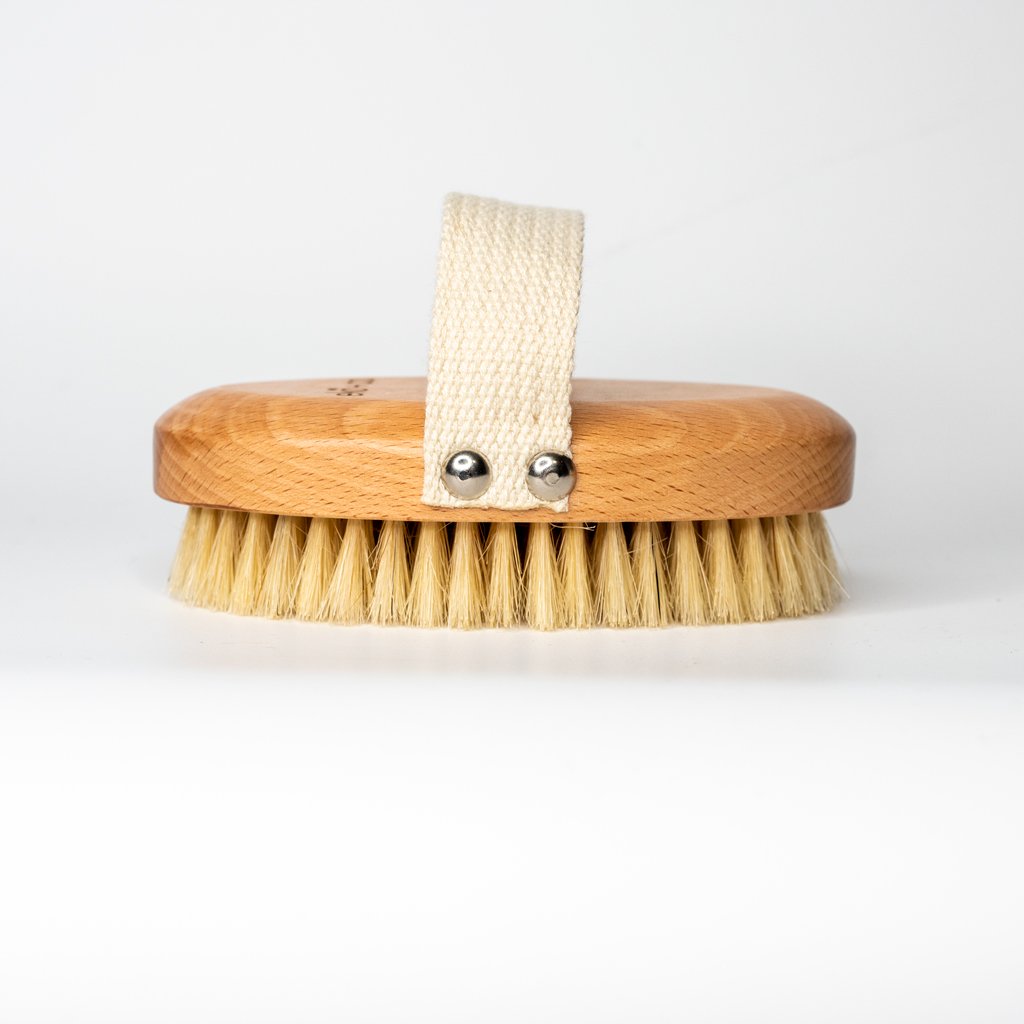 wooden dry body brush - sisal bristles – GreenWave Ent.